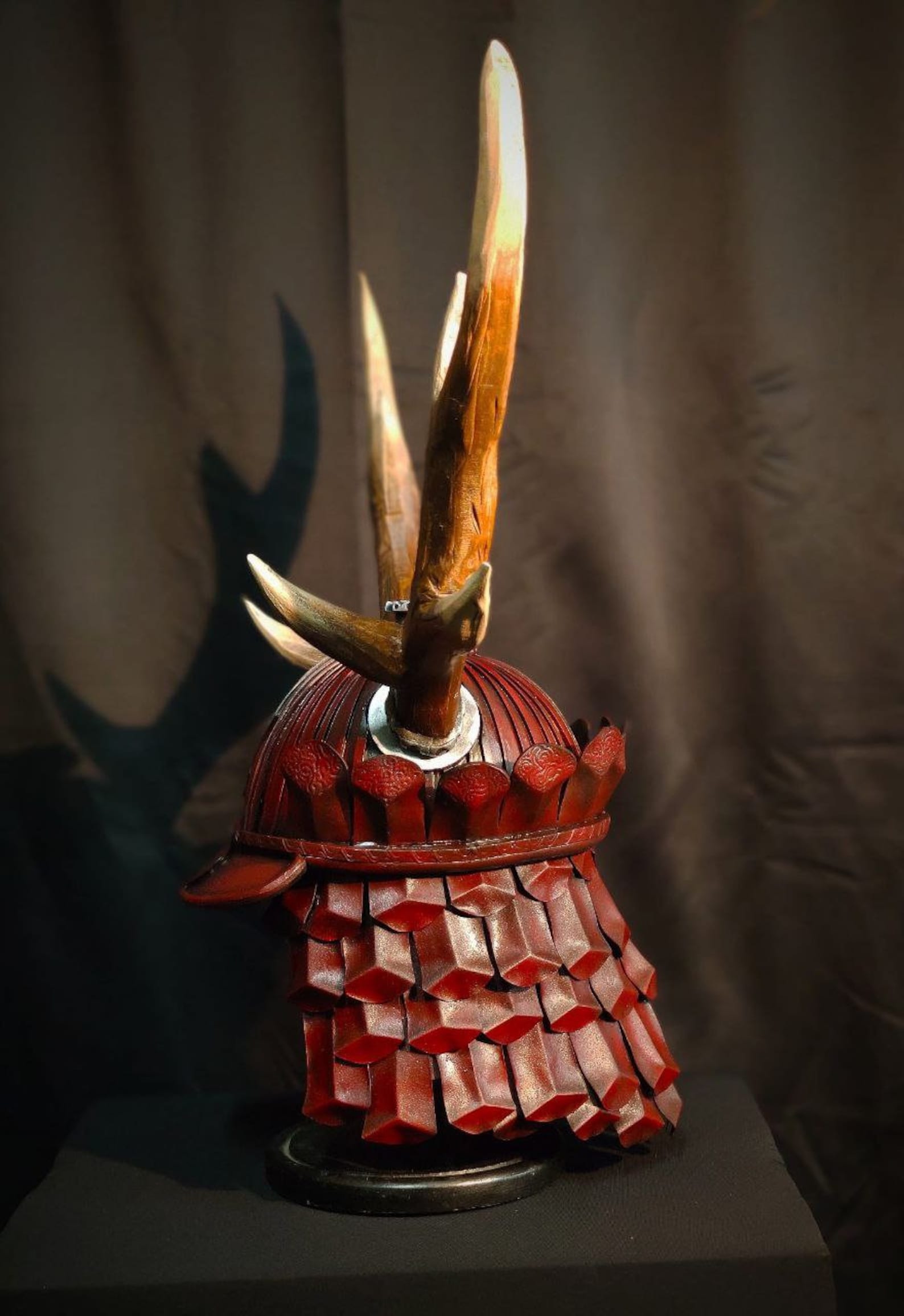 Samurai Horned Helmet Cosplay Costume - Etsy