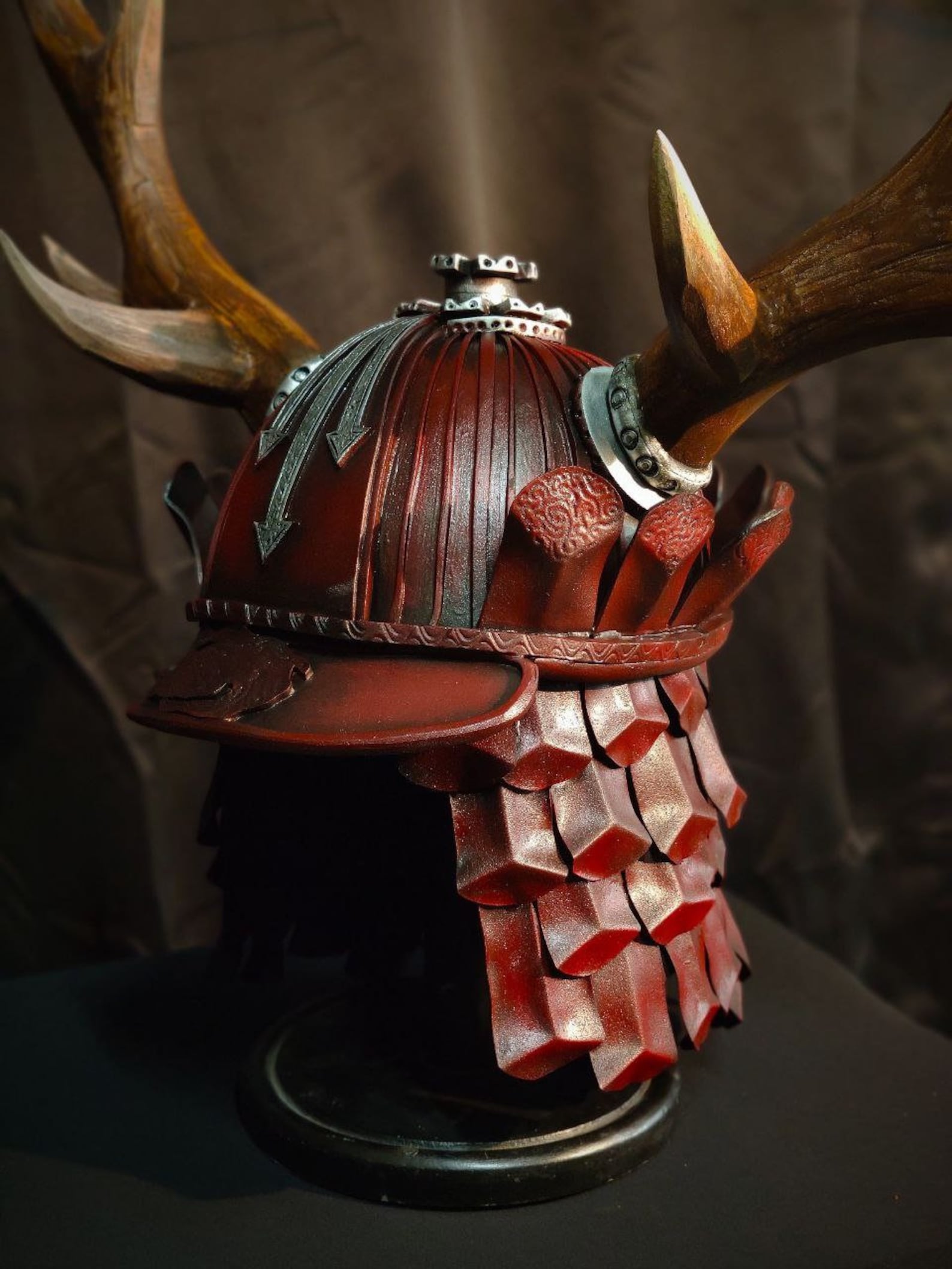 Samurai Horned Helmet Cosplay Costume - Etsy