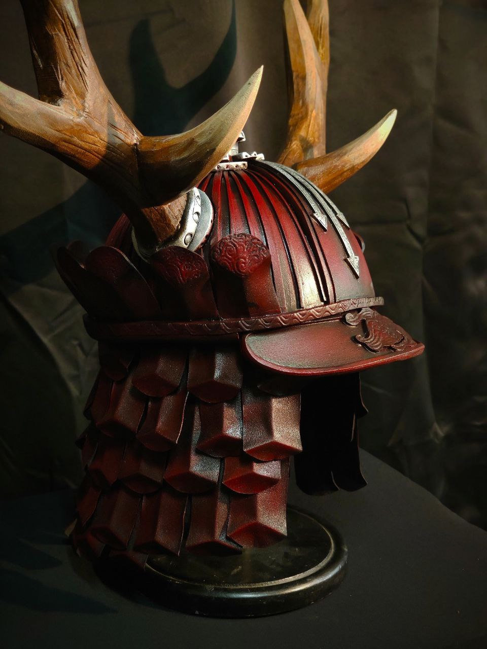 Samurai Horned Helmet Cosplay Costume - Etsy Australia
