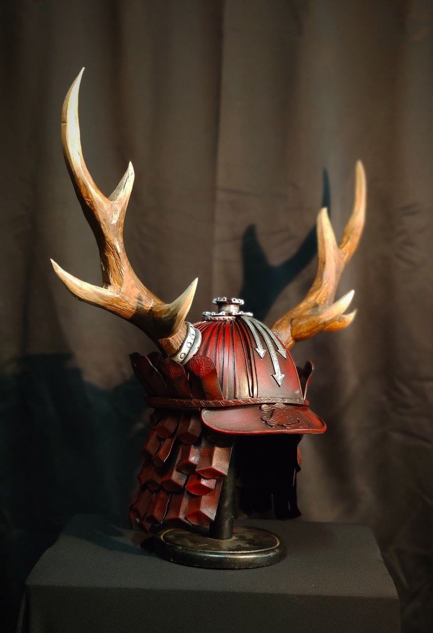Samurai Horned Helmet Cosplay Costume - Etsy Australia