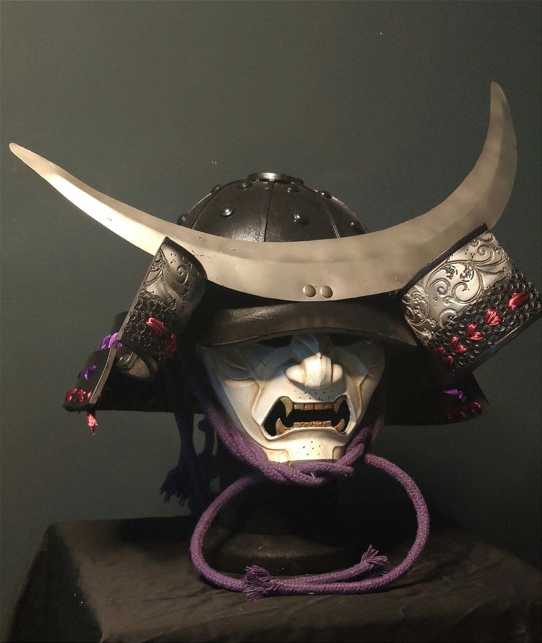 Samurai Lord Helmet Cosplay Mask Costume - Etsy