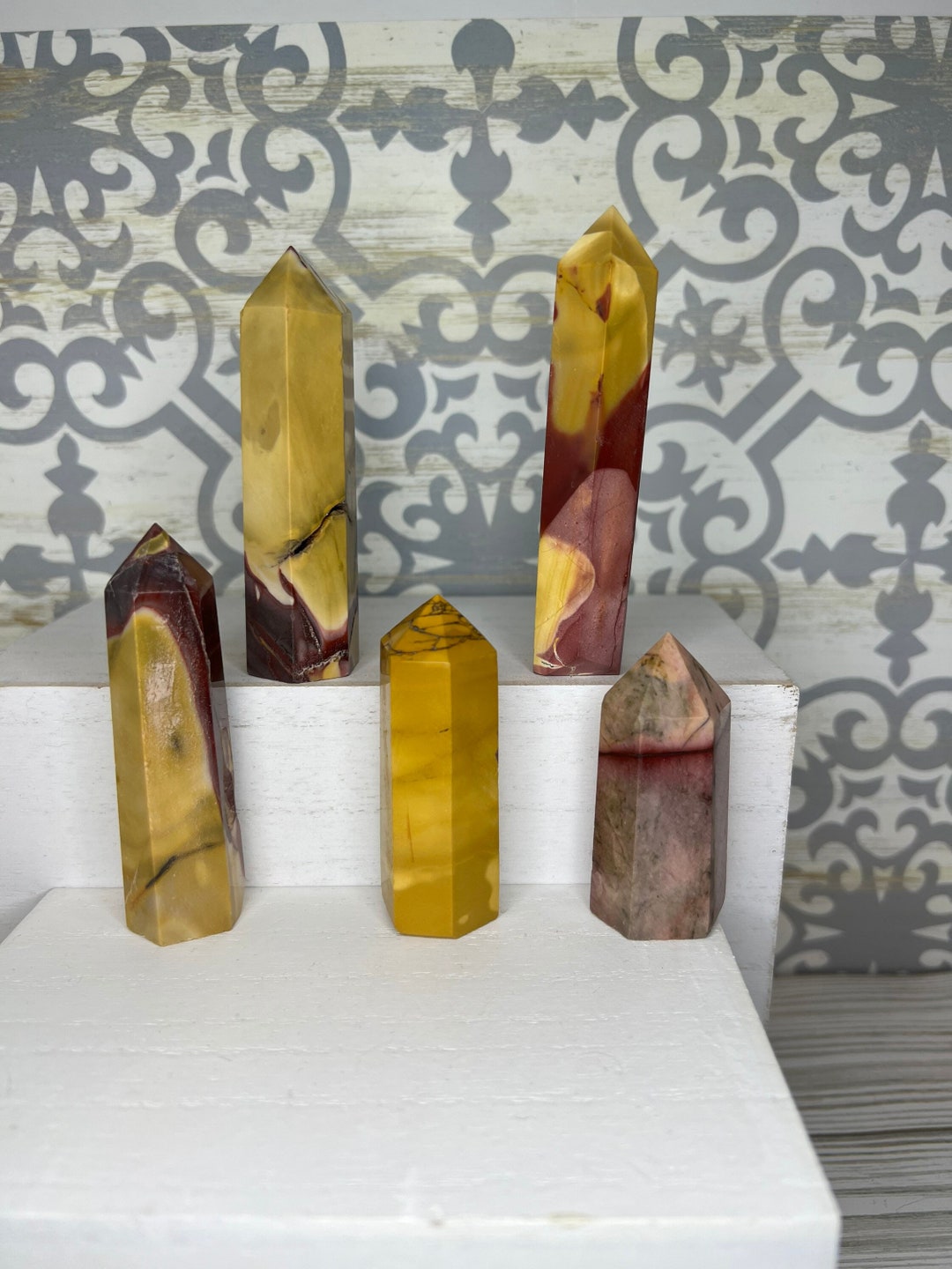 Mookaite Jasper Tower Point. Natural Crystals. Hand Carved Crystals ...