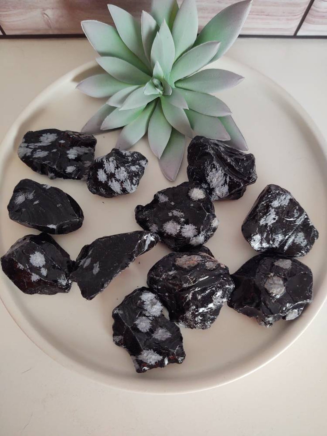 Snowflake Obsidian Raw Piece. Beautiful Pieces! - Etsy