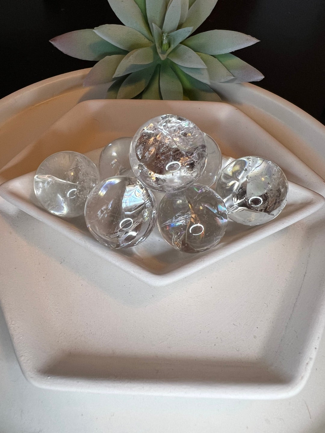 Clear Quartz Mini Sphere. Natural Crystals. - Etsy