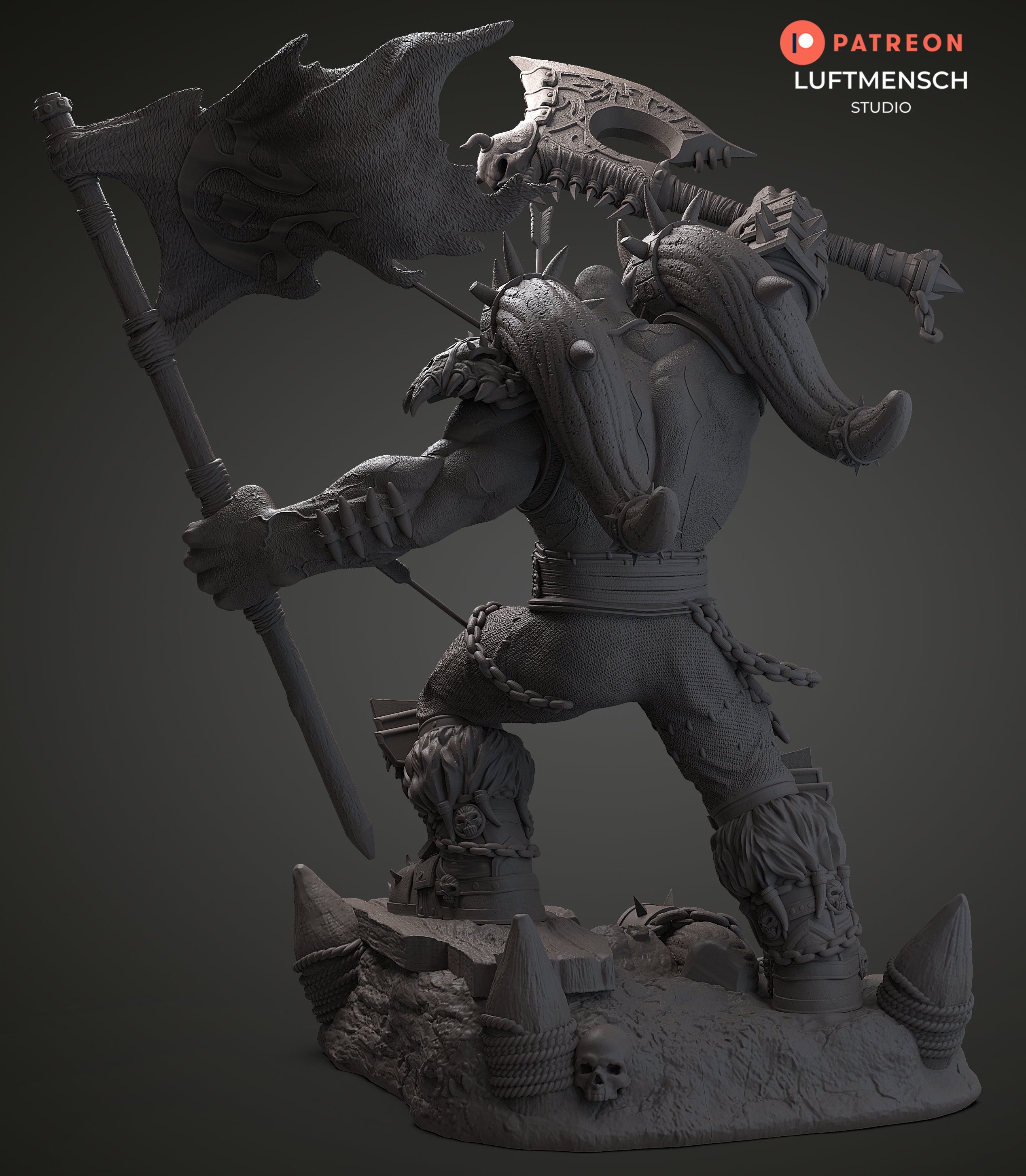 Garrosh Hellscream 11 or 18 Inches Wow Model for Painting by Luftmensch ...