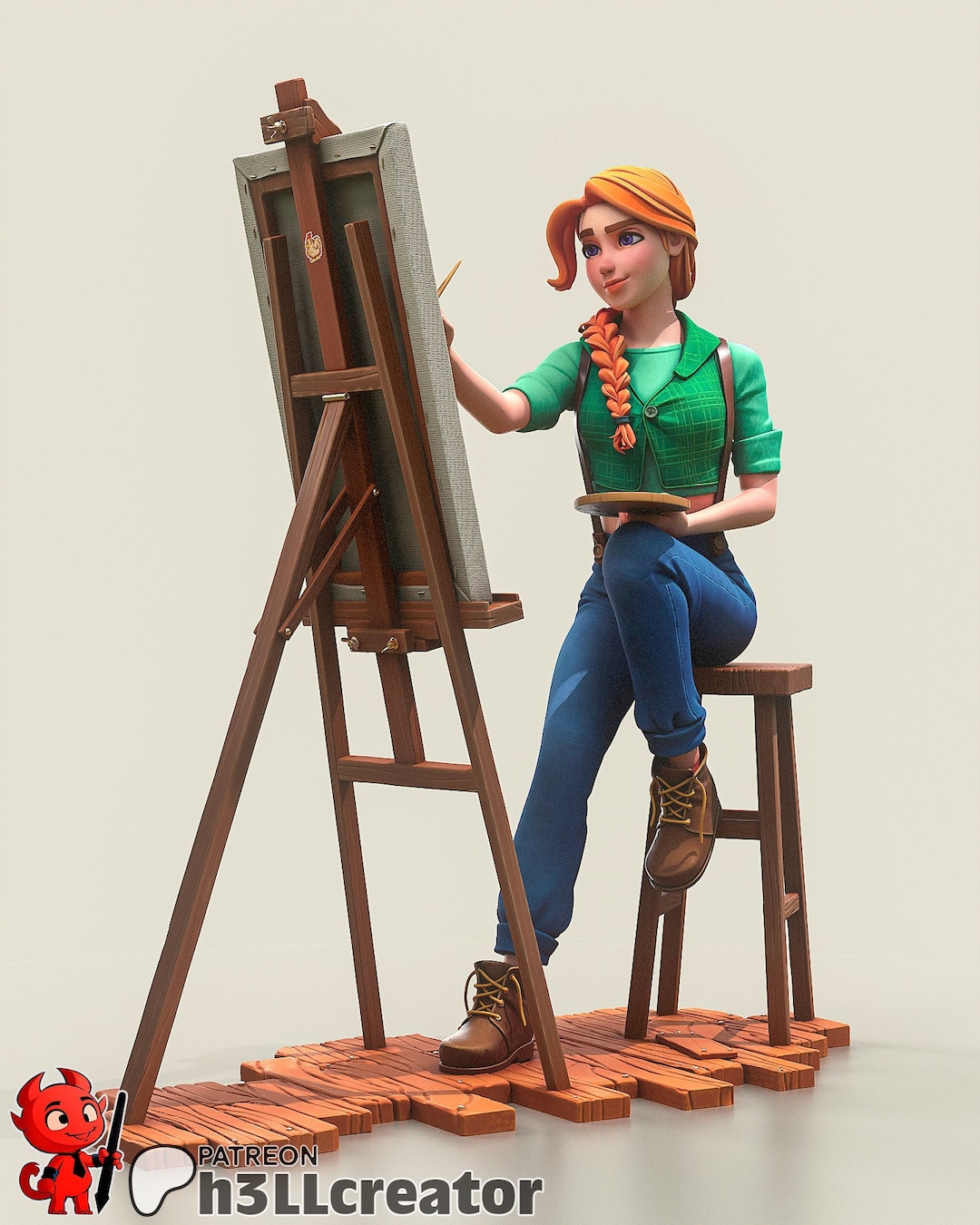 Stardew Valley Leah Model for Painting - Etsy