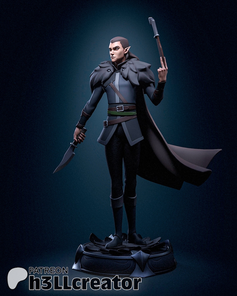 Critical Role Vox Machina Vax'ildan Model for Painting - Etsy
