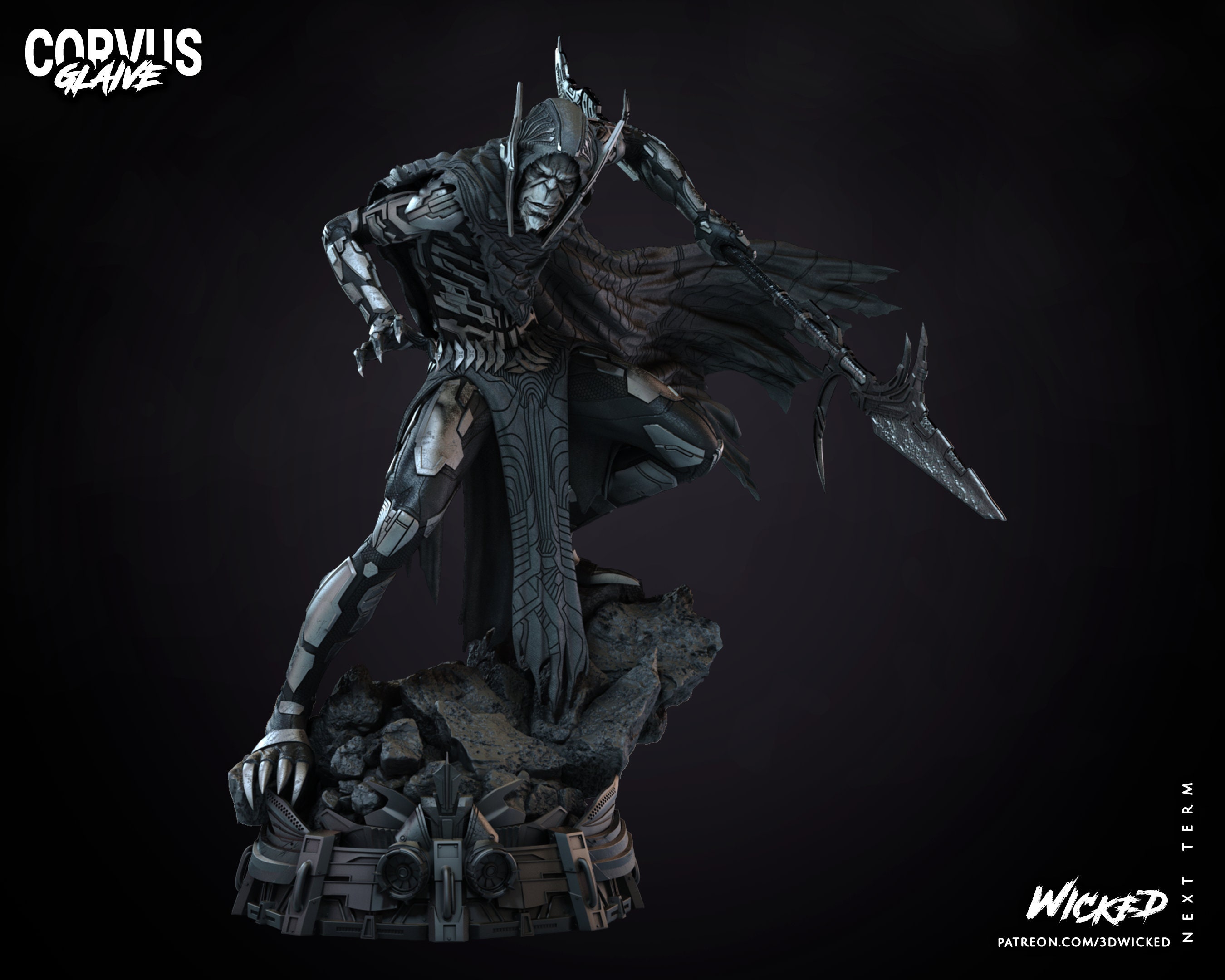 Large Corvus Bust and Full Figure Statue for Painting by - Etsy