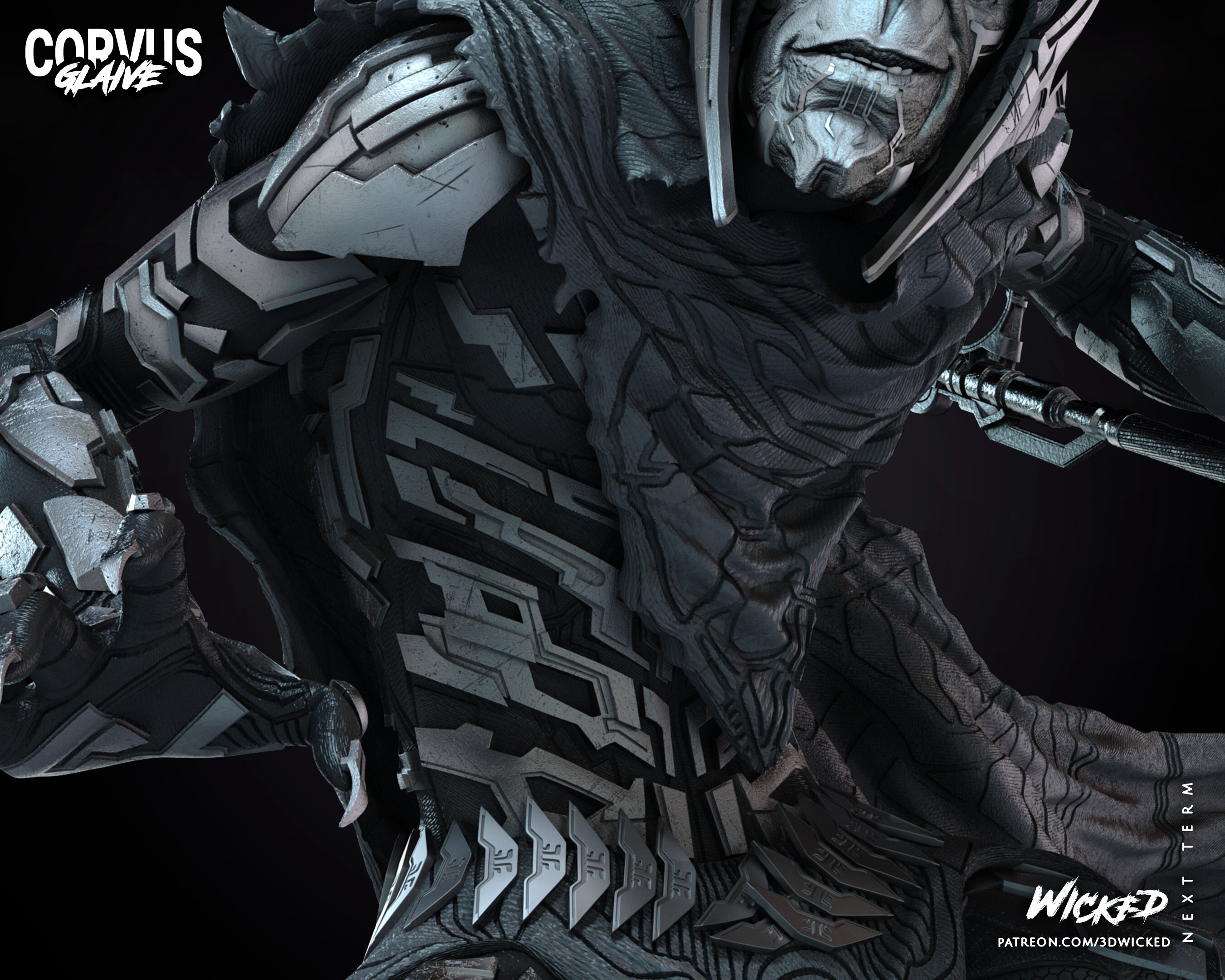 Large Corvus Bust and Full Figure Statue for Painting by - Etsy