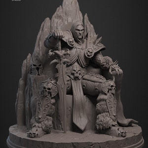 Arthas Lich King Wow Model for Painting by Luftmensch - Etsy