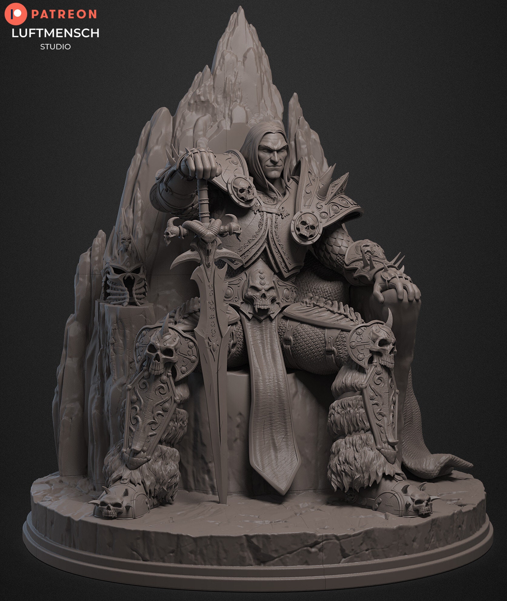 Arthas Lich King Wow Model for Painting by Luftmensch - Etsy