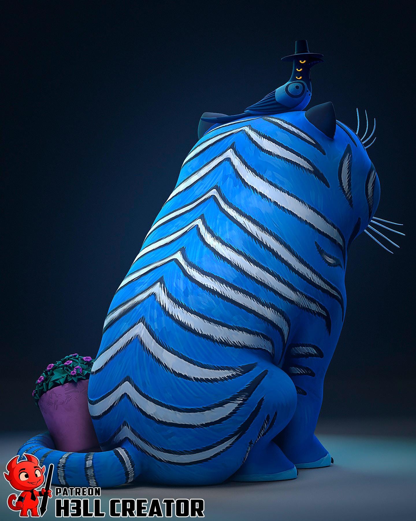 Derpy Tiger and Sussie Model for Painting - Etsy