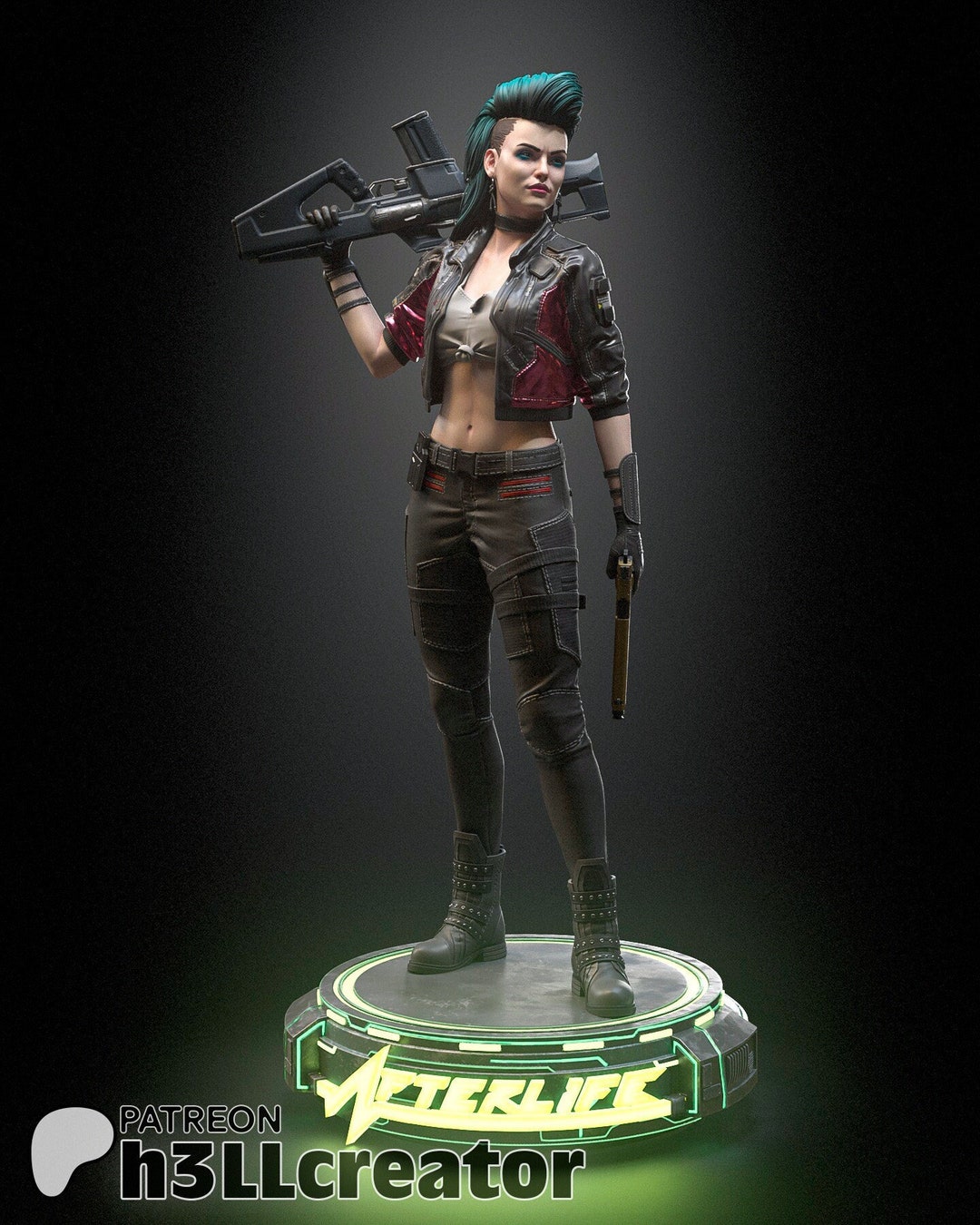Modelo de Rogue Amendiares de Cyberpunk 2077 para pintar - Etsy España