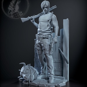 Leon Resident Evil Model From A Plague Tale Model for Painting - Etsy