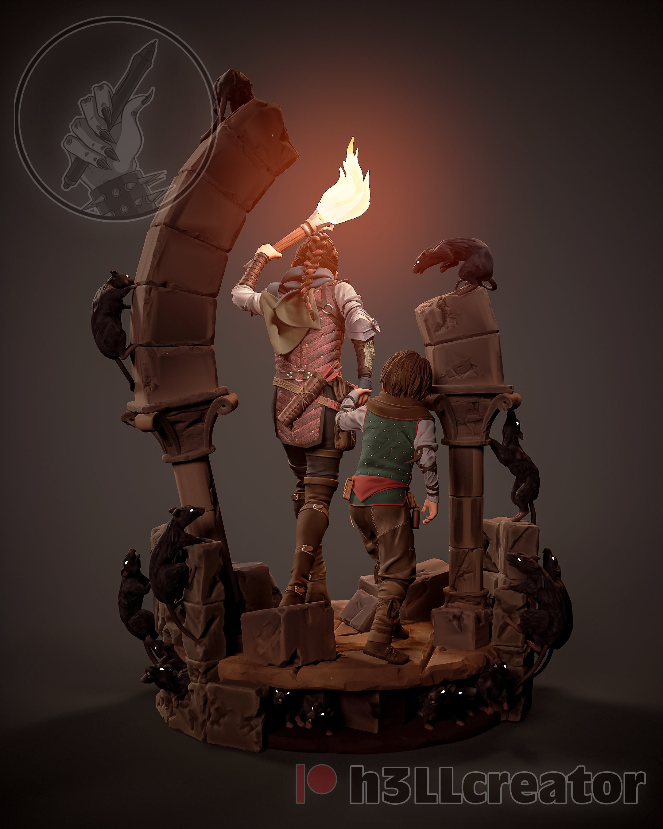 Amicia De Rune From A Plague Tale Model for Painting - Etsy