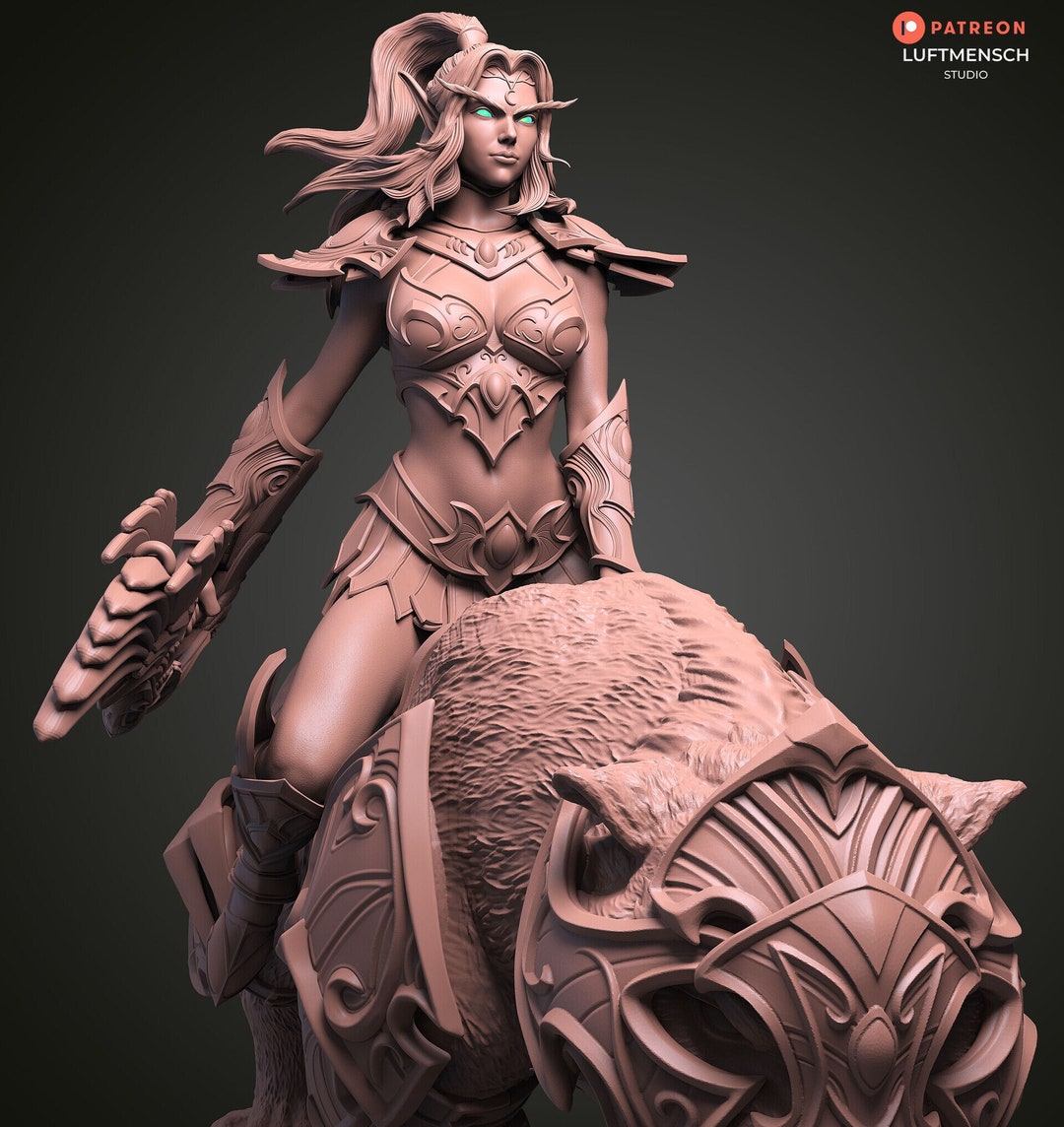 Tyrande and Ashalah Wow Model for Painting by Luftmensch - Etsy