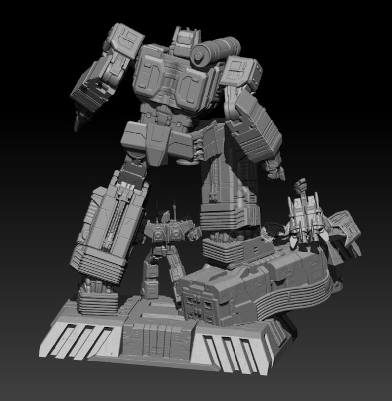 Large Transformers Soundwave Model With Rumble, Ravage, Frenzy, and ...