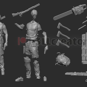 Leon Resident Evil Model From A Plague Tale Model for Painting - Etsy