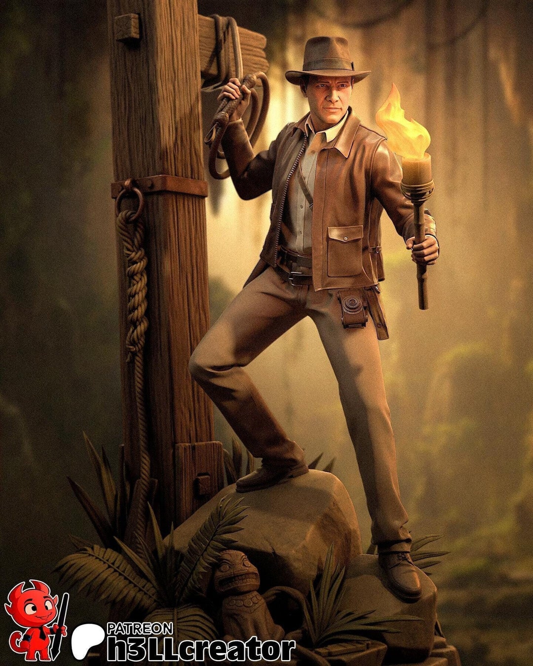 Classic Indiana Jones Model for Painting - Etsy