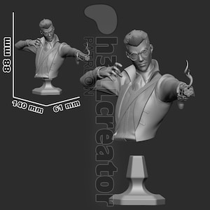 Critical Role Vox Machina Percival Model for Painting - Etsy