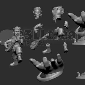 Vox Machina Scanlan Model for Painting - Etsy