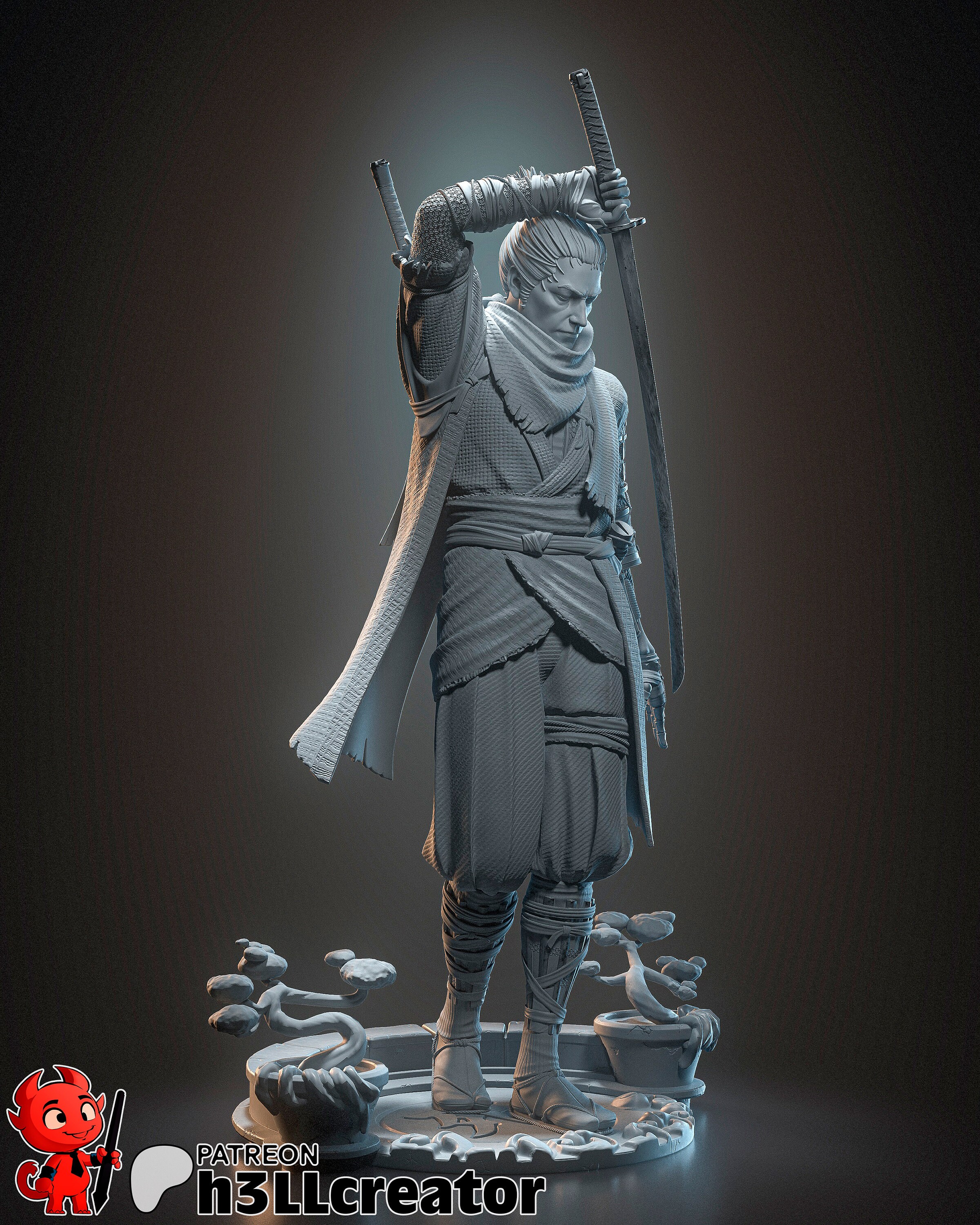 Sekiro Miniature Model for Painting - Etsy