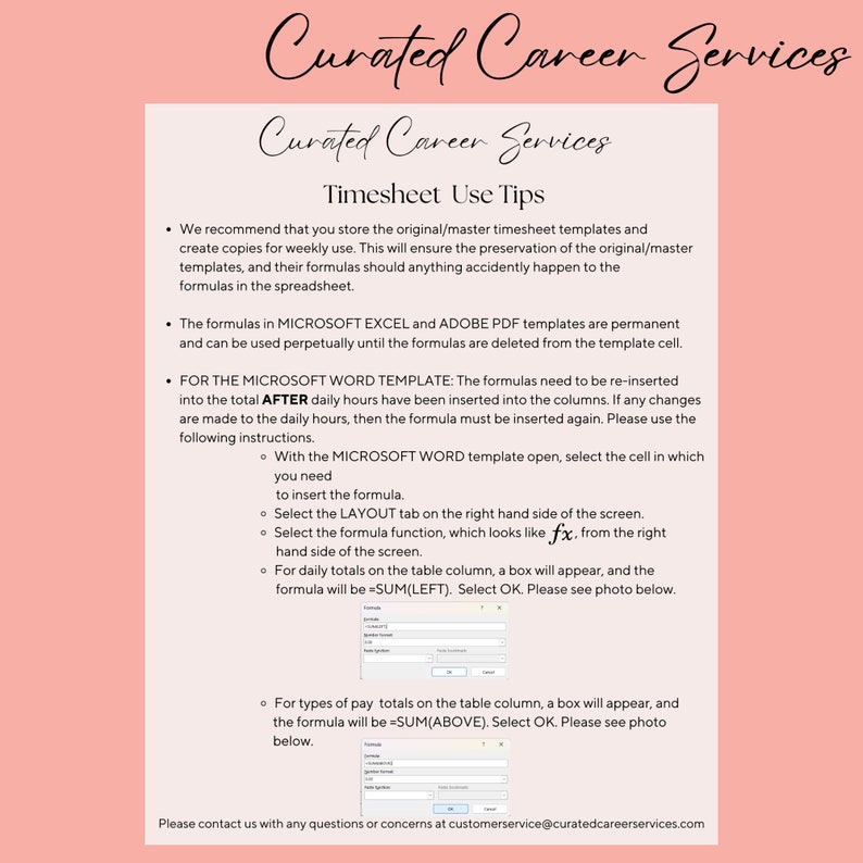 LANDSCAPE TIMESHEET, CUSTOMIZABLE, Word, Excel and Fillable Pdf ...