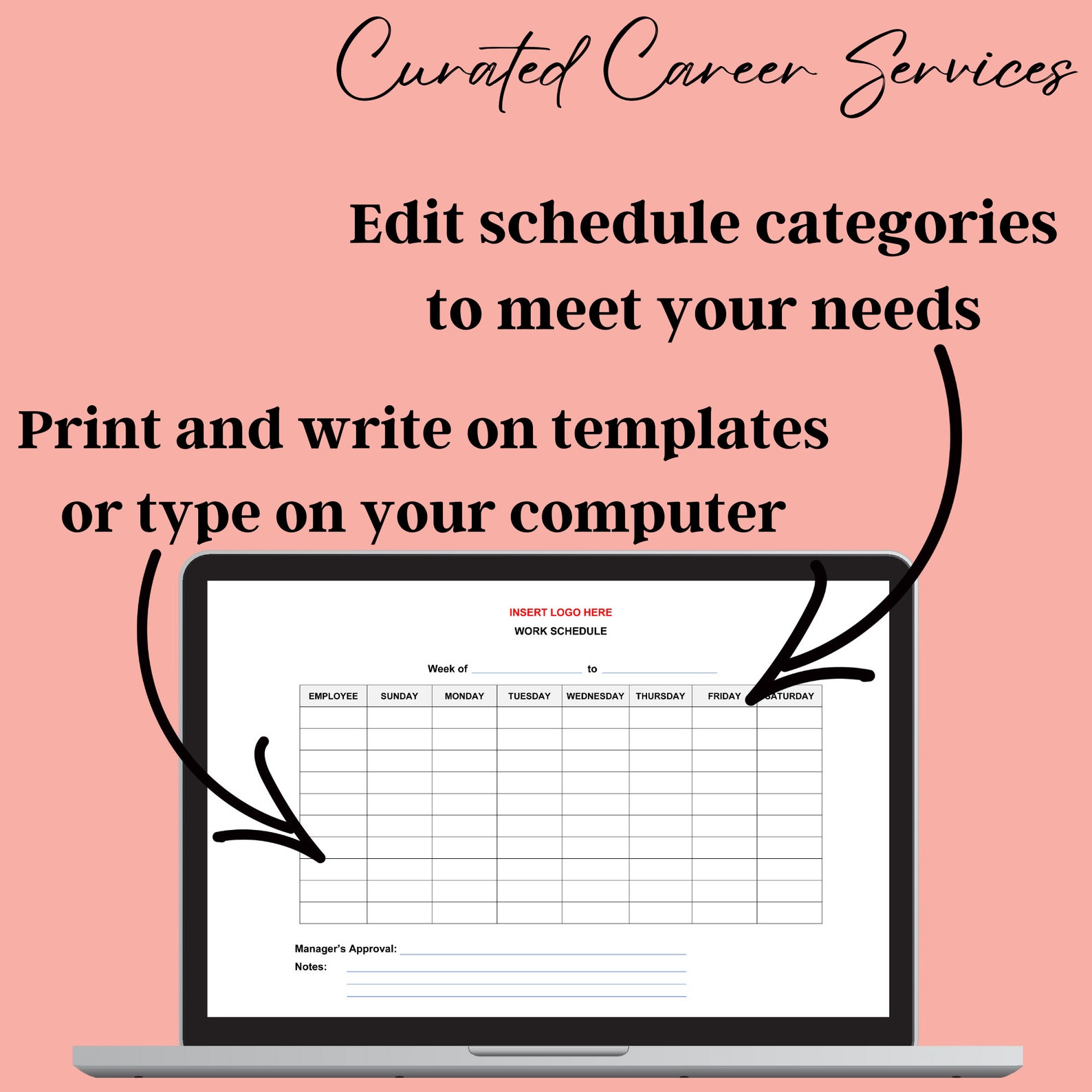 WORK SCHEDULE LANDSCAPE, Employee Calendar Form, Volunteer Schedule ...