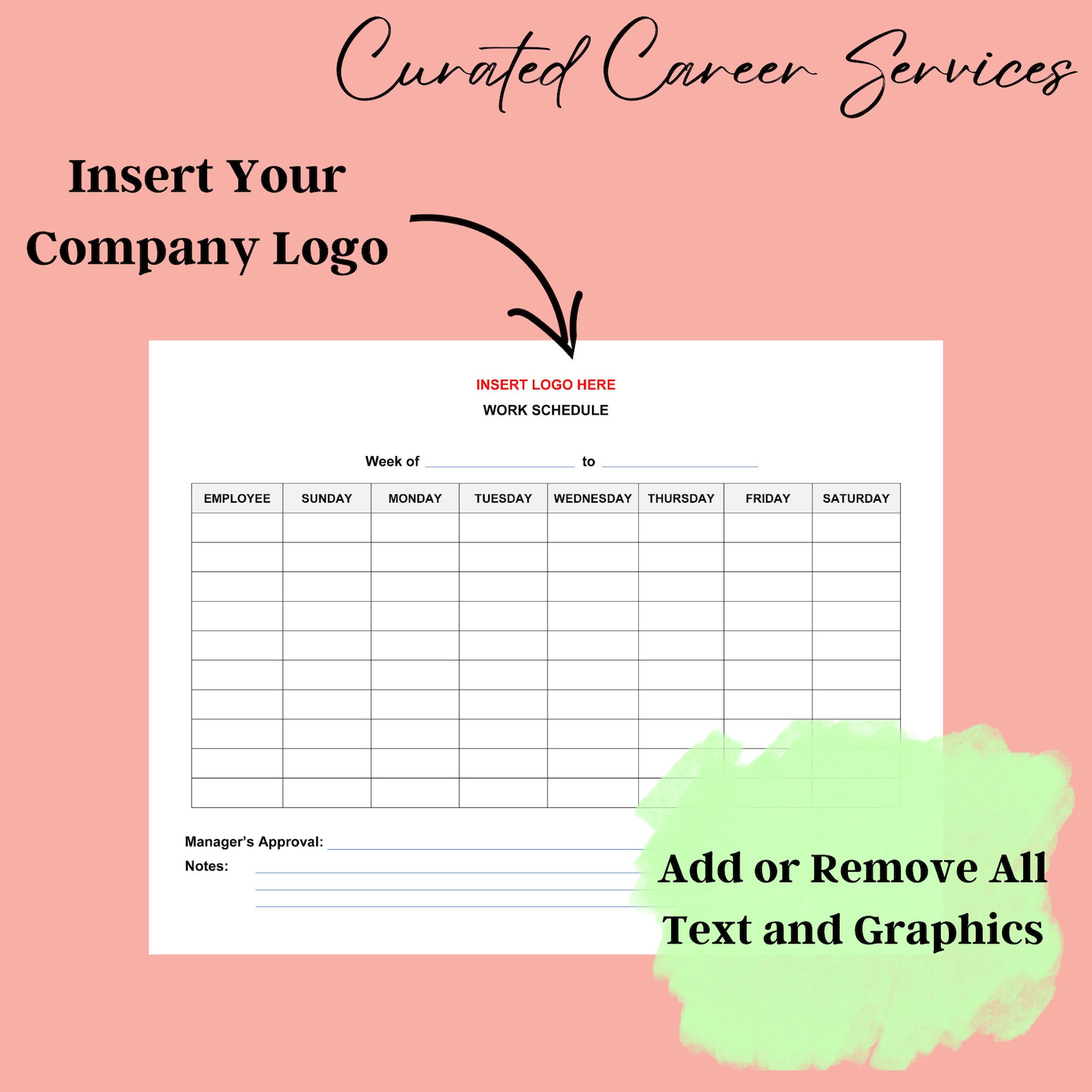 WORK SCHEDULE LANDSCAPE, Employee Calendar Form, Volunteer Schedule ...