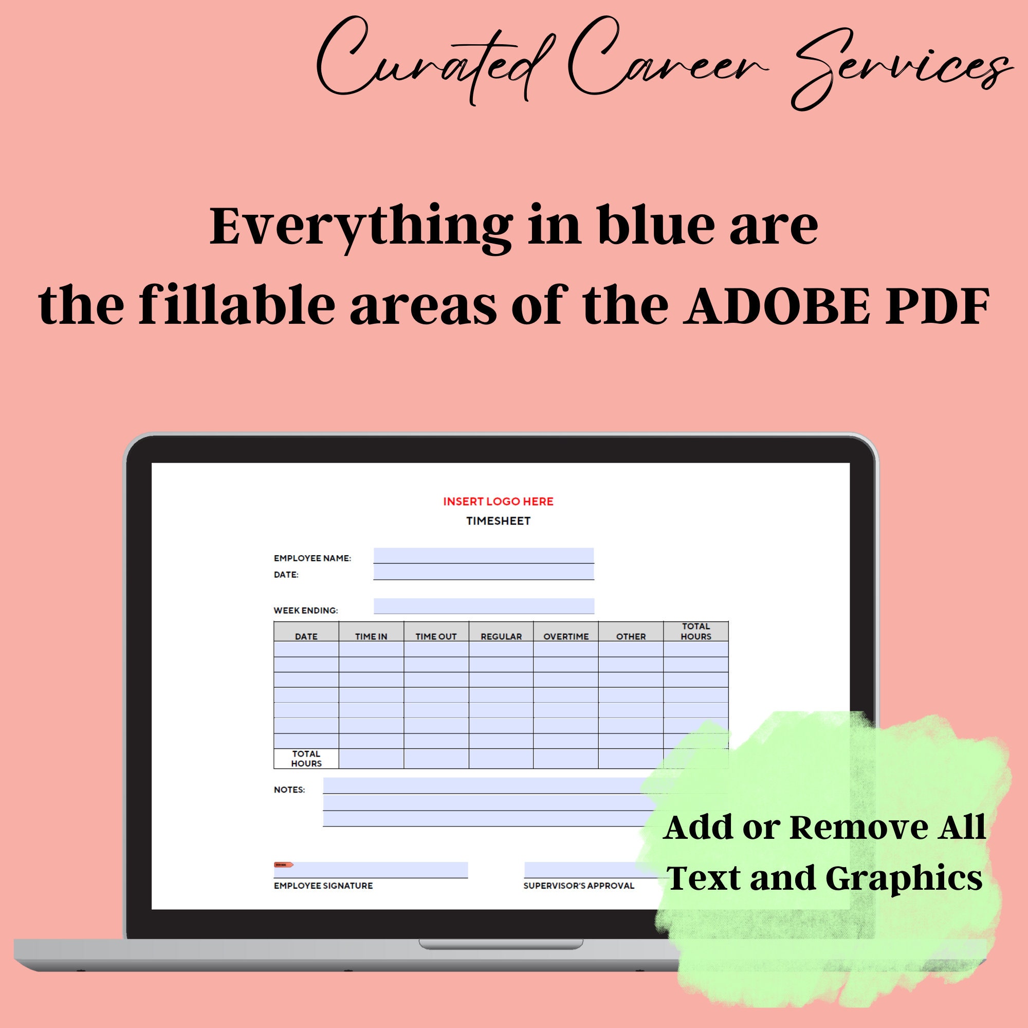 Timesheet and Expense Report Bundle Basic Timesheet Basic - Etsy