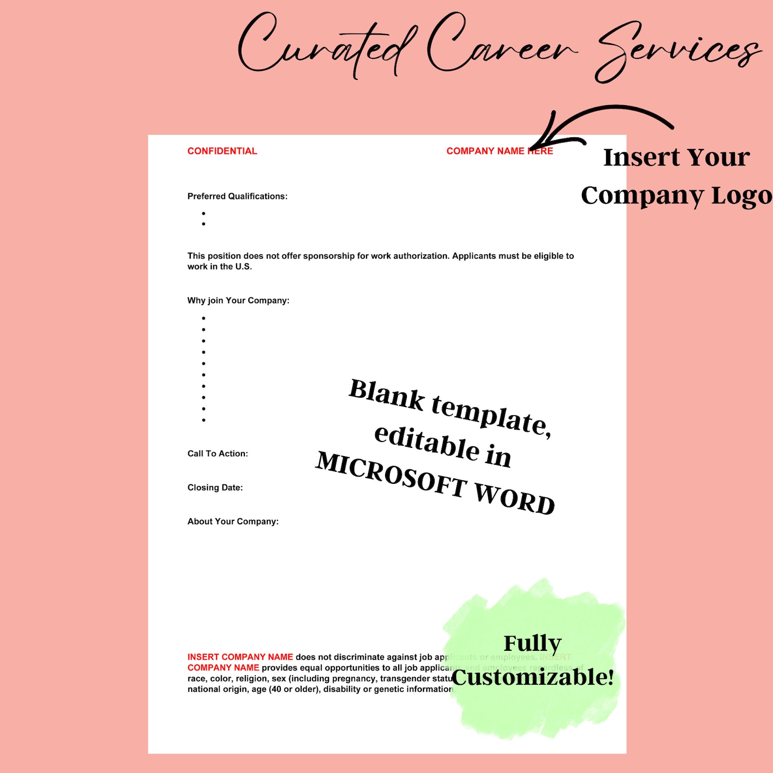 Job Listing Template With Example, Fully Customizable Template ...