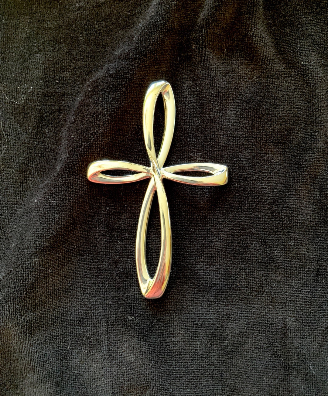 Nambe Silver Infinity Cross Pendant, Marked Nambe 2002 - Etsy