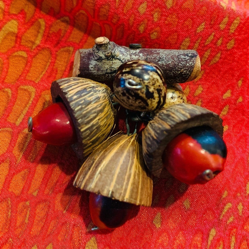 Carved Acorns - Etsy