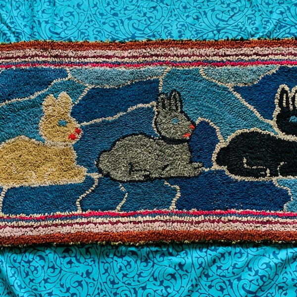 Bunny Rug - Etsy