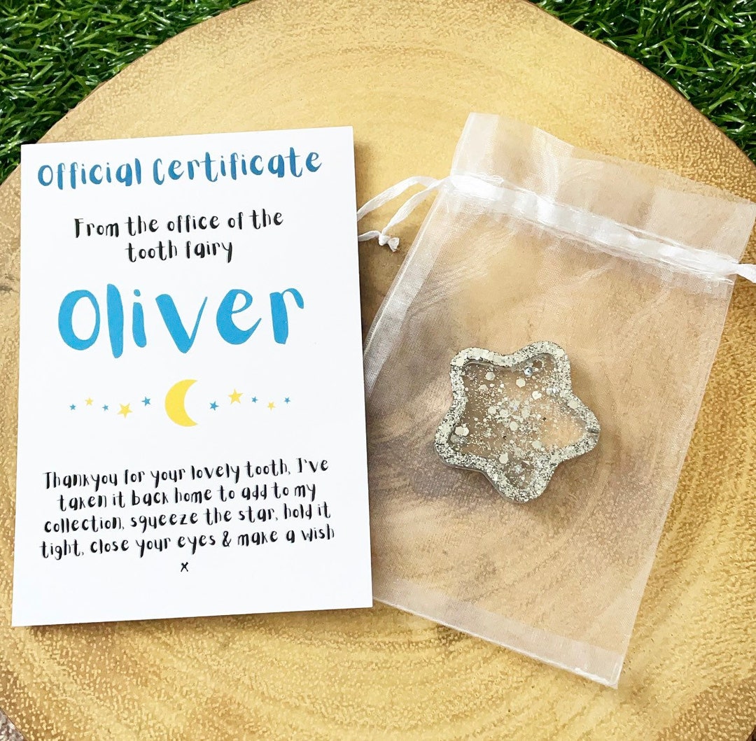 First Tooth Keepsake Tooth Fairy Certificate First Tooth Tooth Fairy ...