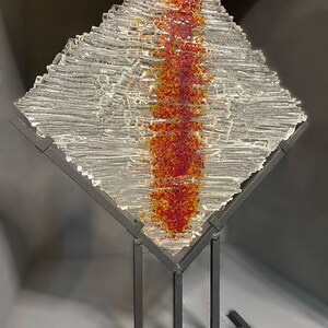Crystal Quasar Fused Glass Sculpture - Etsy