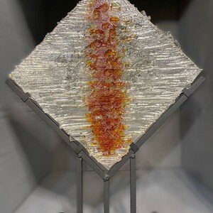 Crystal Quasar Fused Glass Sculpture - Etsy