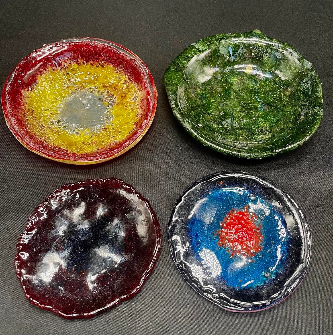 Prismatic Tea Plates Set of 4 - Etsy