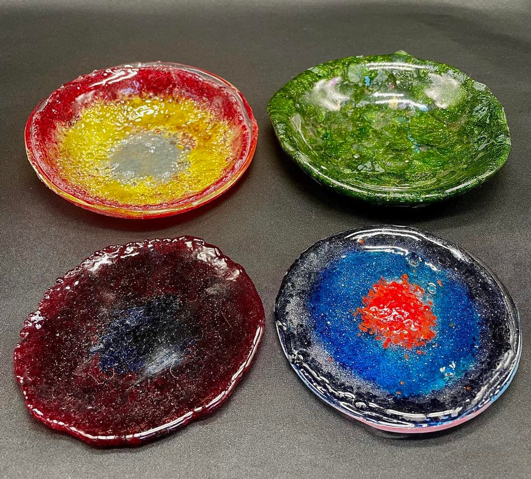 Prismatic Tea Plates Set of 4 - Etsy