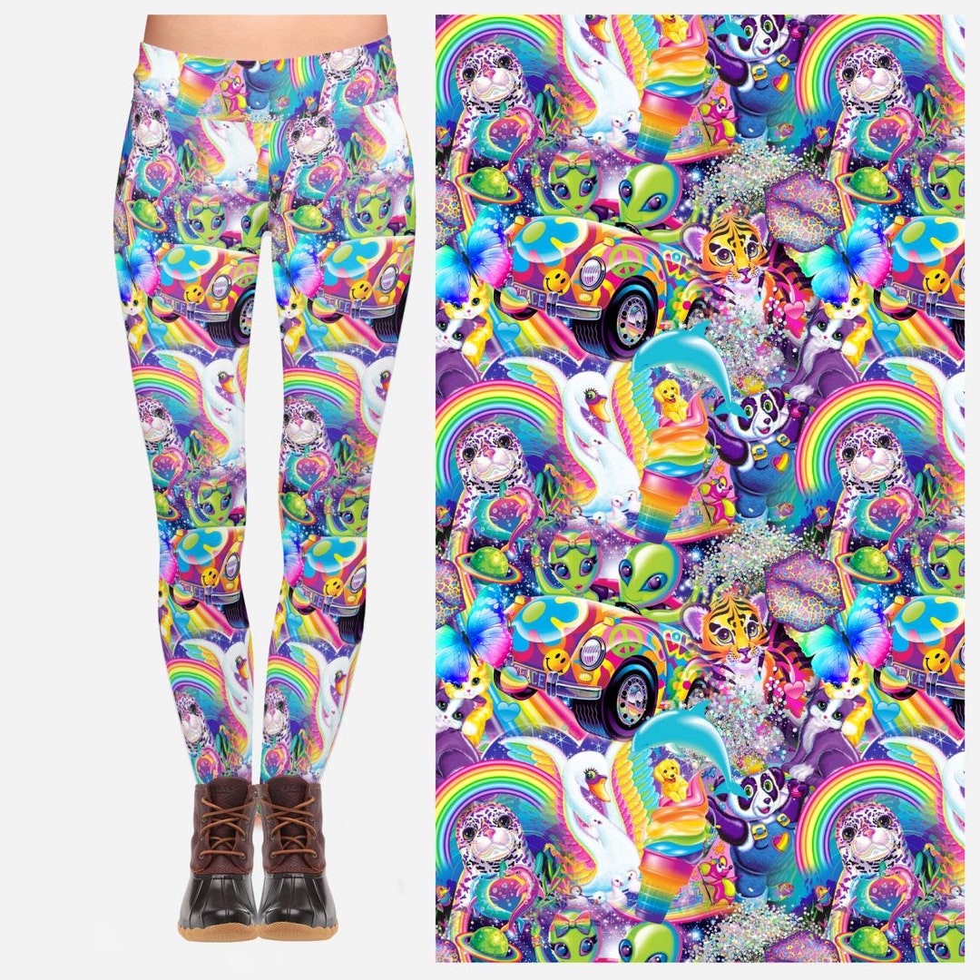 Lisa Frank Leggings With Pockets Back to School Leggings - Etsy