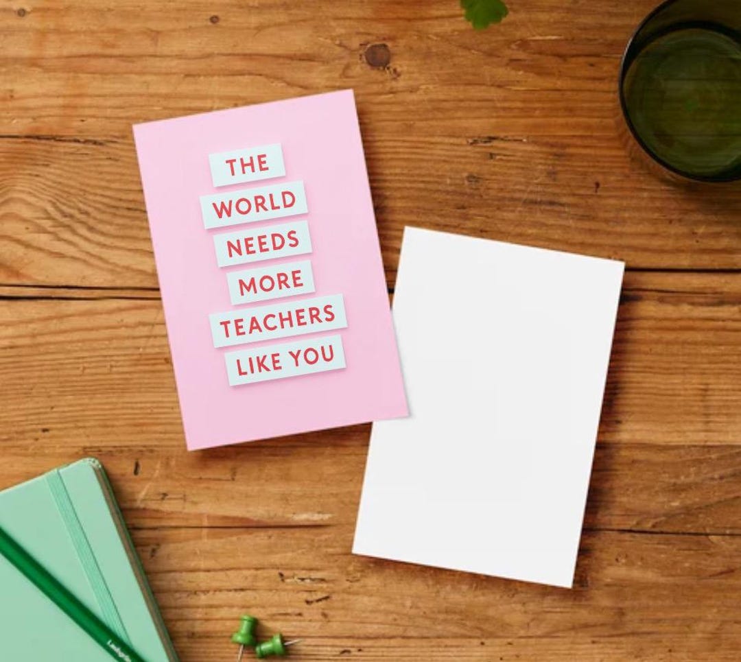 Teach Card Printable - Etsy