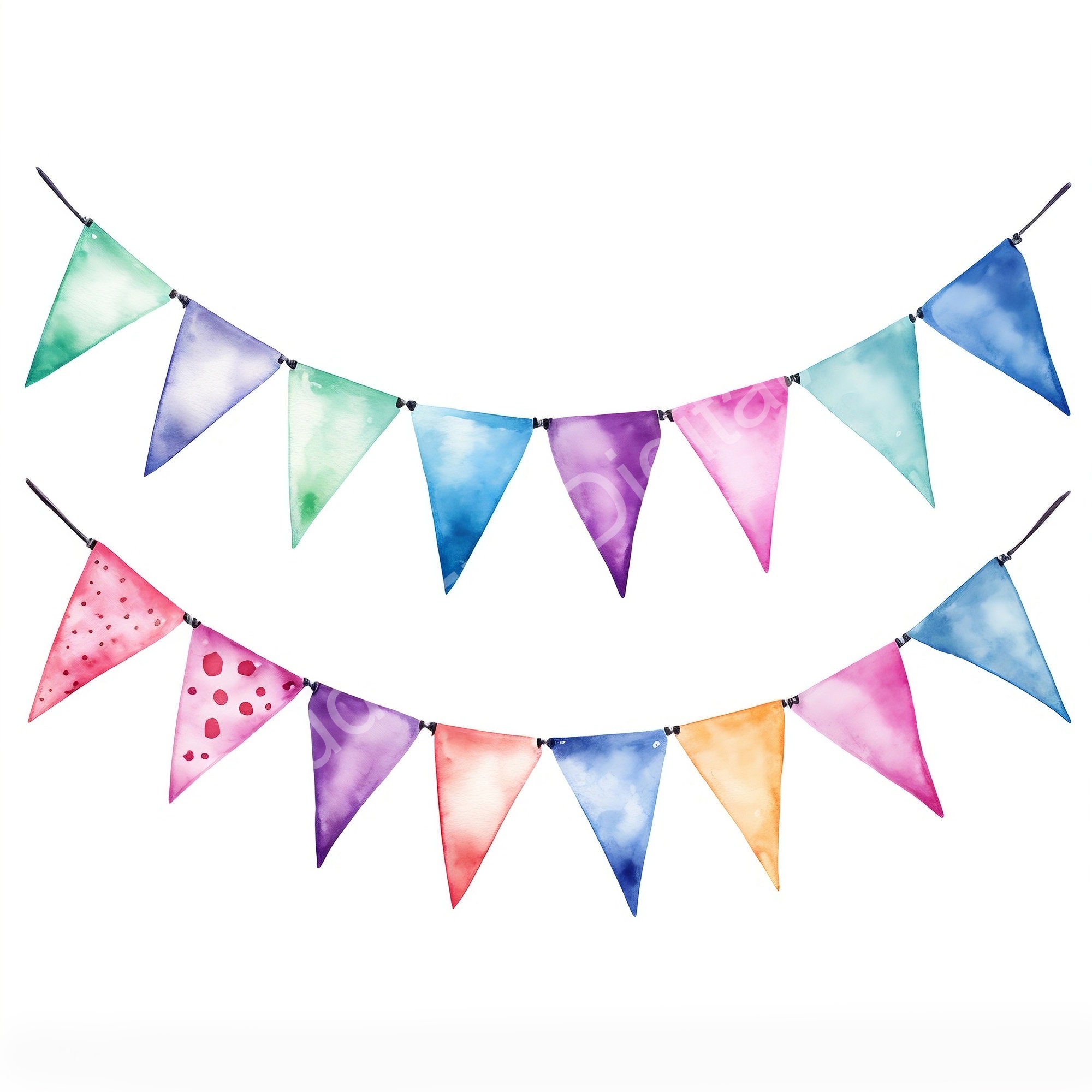 44 Watercolor Birthday Clipartjpg Birthday Party Clipart - Etsy