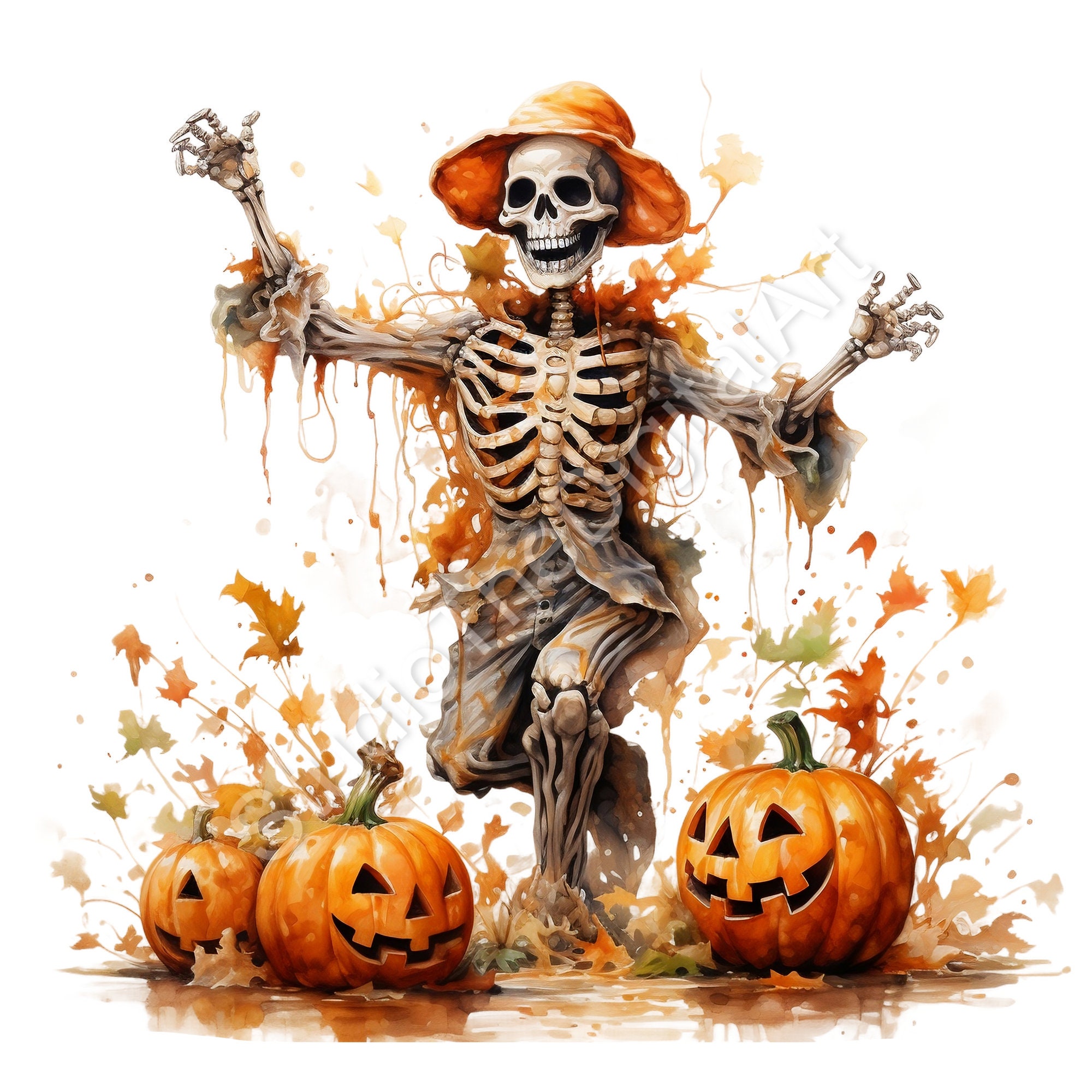 Dancing Skeletons Clip Art Halloween Clip Art Skeleton Clip - Etsy