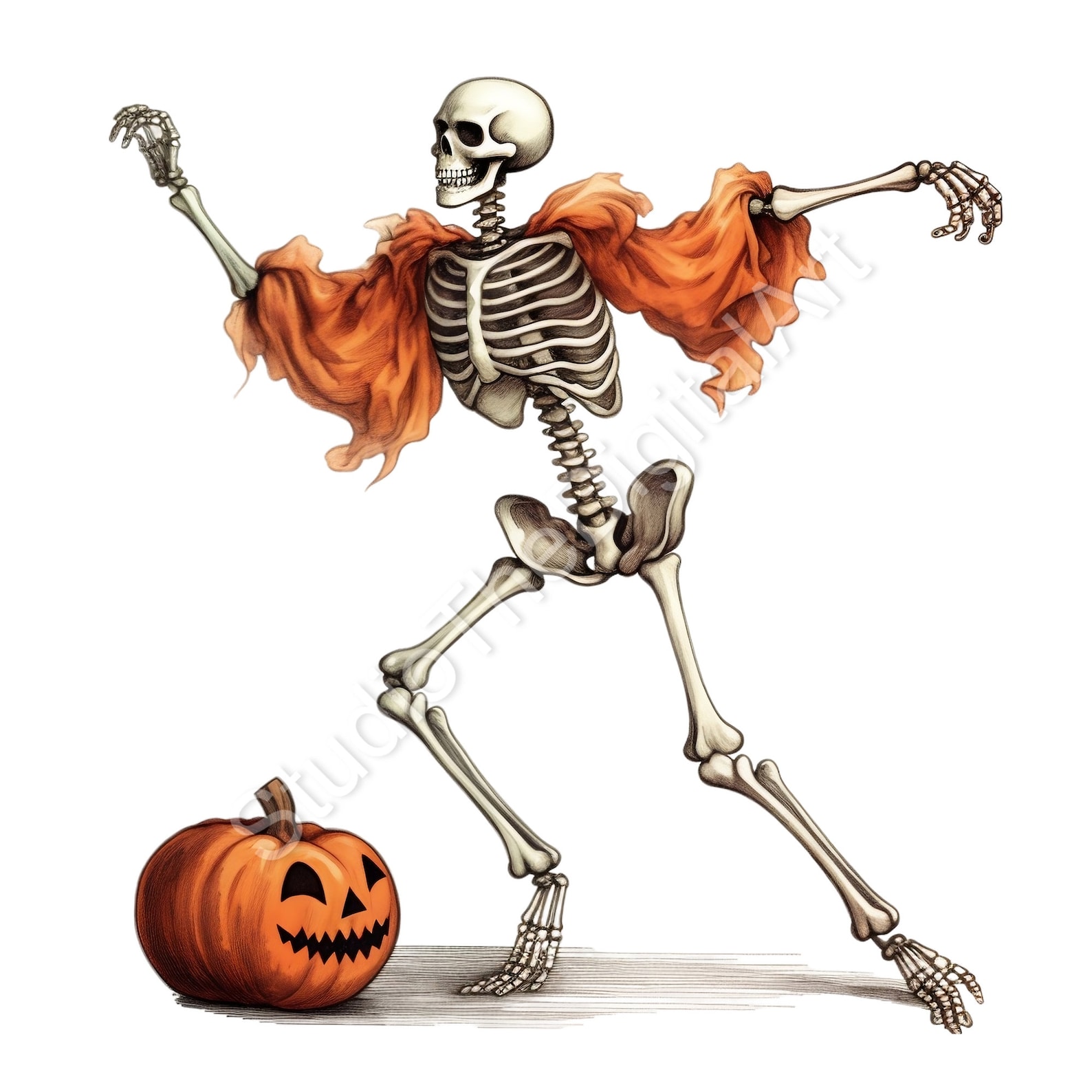 Dancing Skeletons Clip Art Halloween Clip Art Skeleton Clip - Etsy