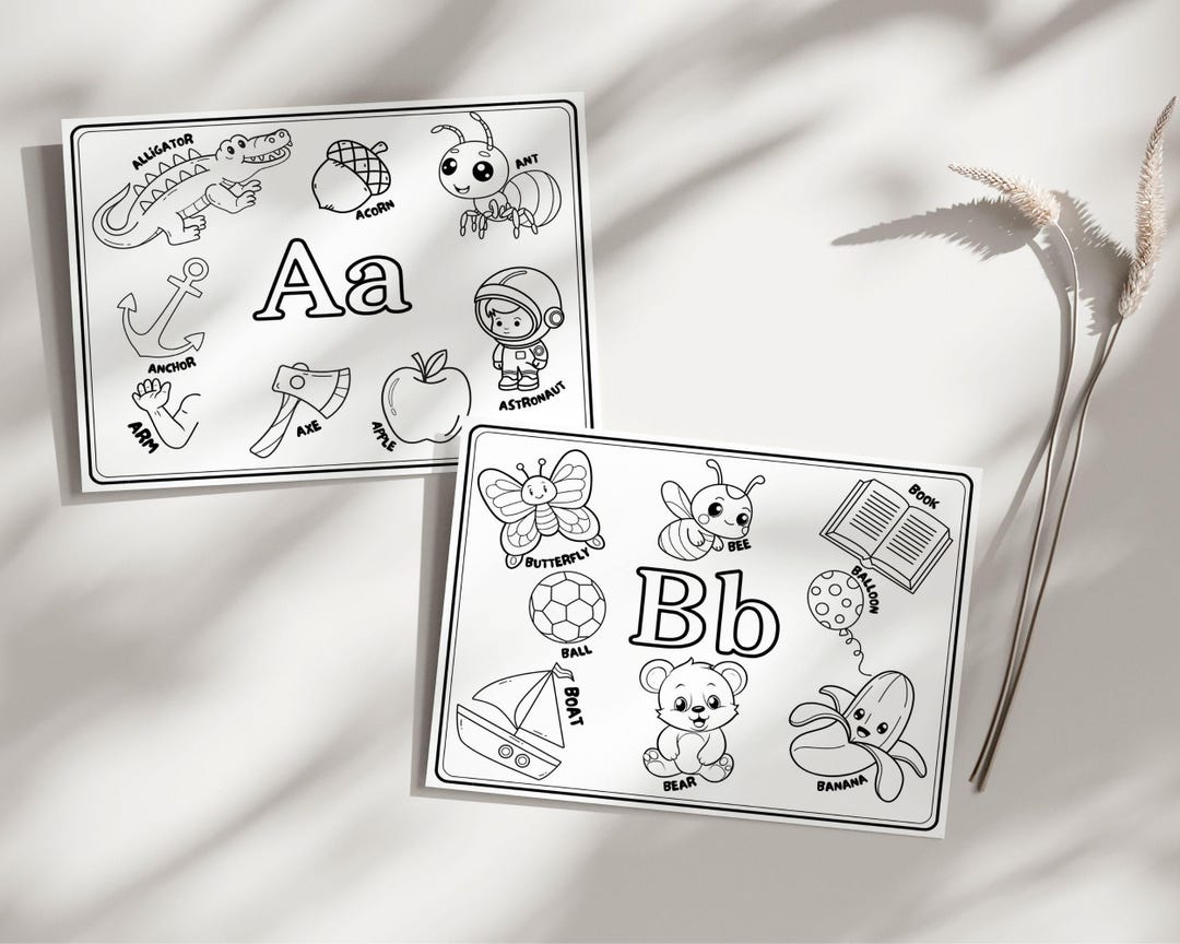 26 Alphabet Coloring Pages, Preschool Coloring Page, Preschool ...