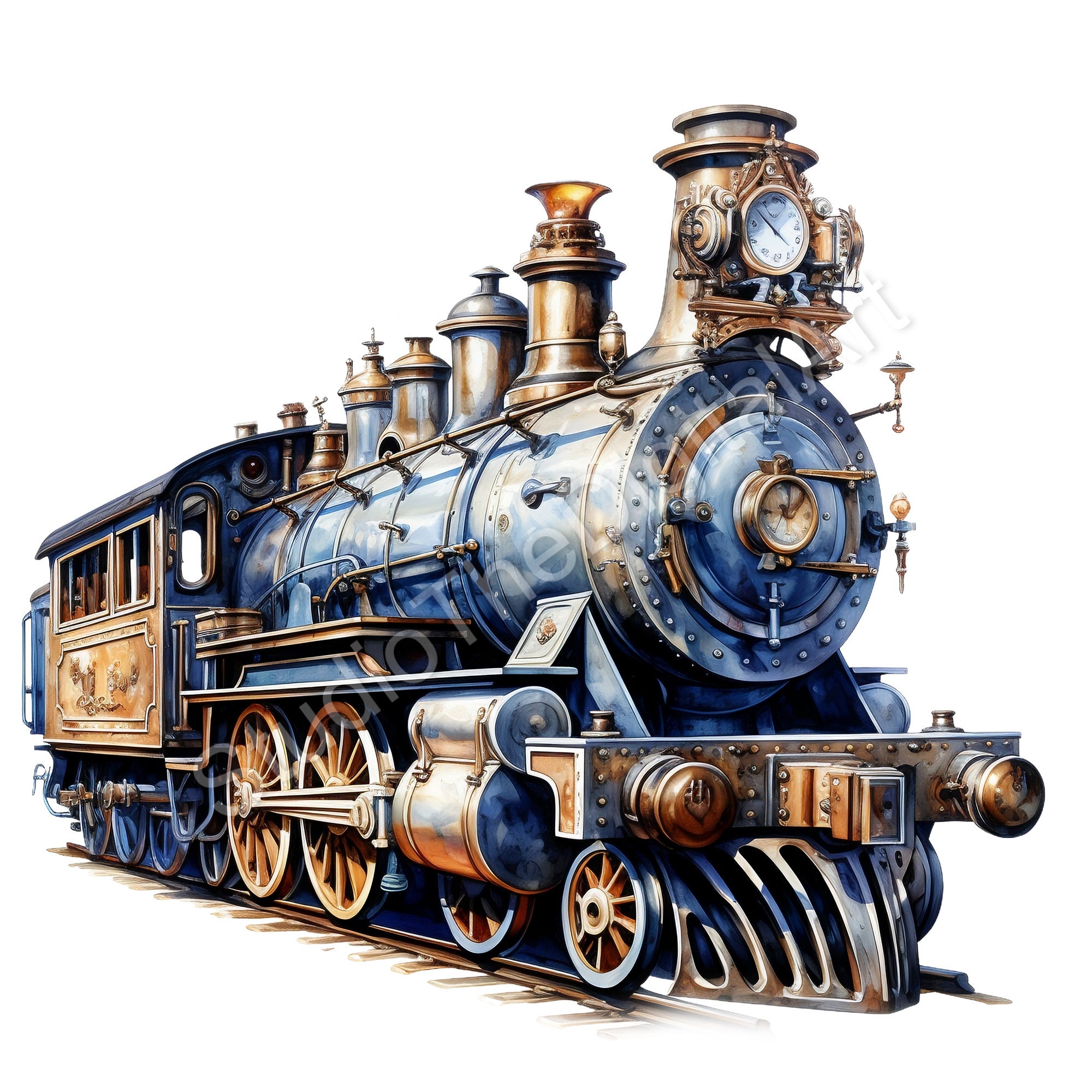 Antique Victorian Vintage Train Steampunk Train Train Png - Etsy