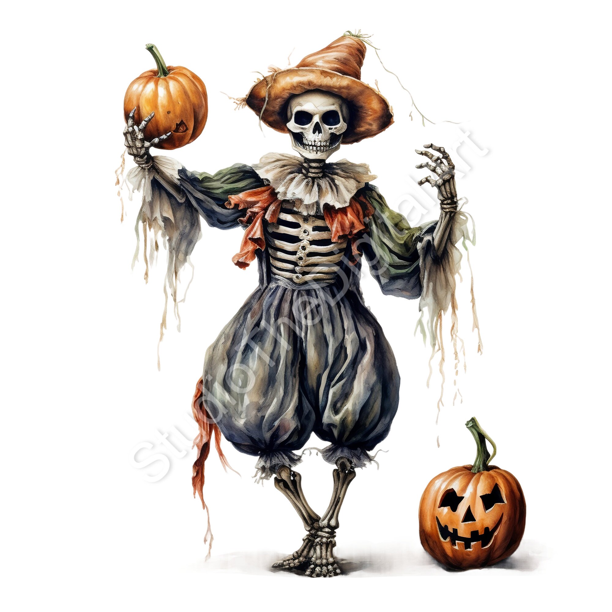 Dancing Skeletons Clip Art Halloween Clip Art Skeleton Clip - Etsy