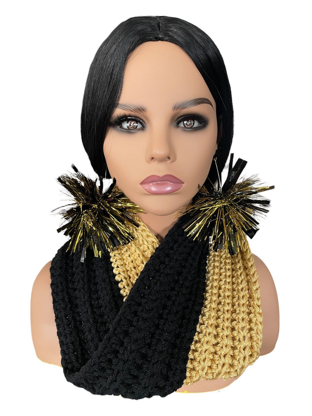New Orleans Saints Inspired Infinity Scarf - Etsy