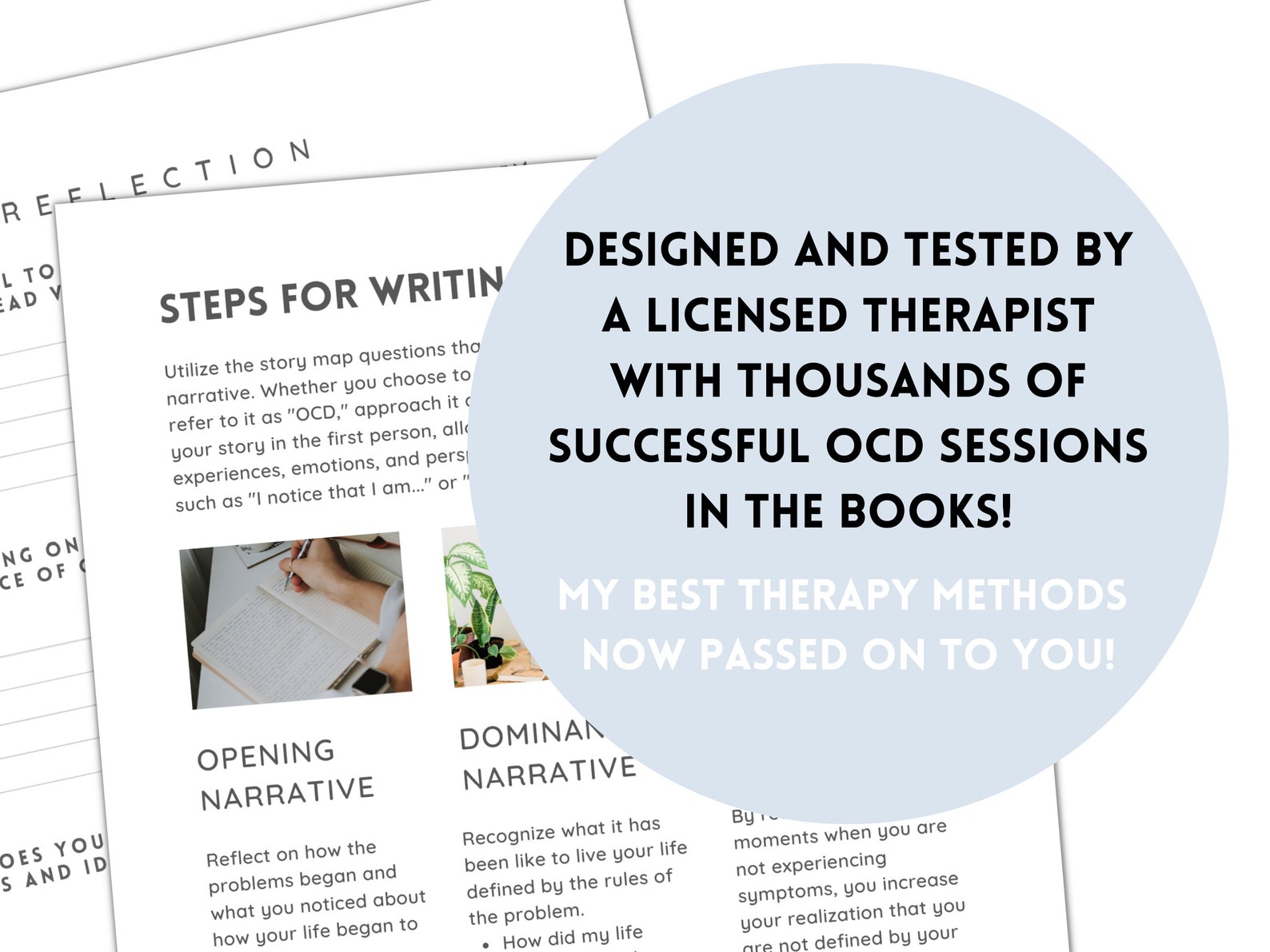 Narrative Therapy for OCD Exercise OCD Worksheets for - Etsy