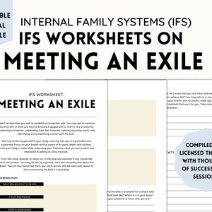 IFS Parts Exercise on Exiles Internal Family Systems Therapy - Etsy